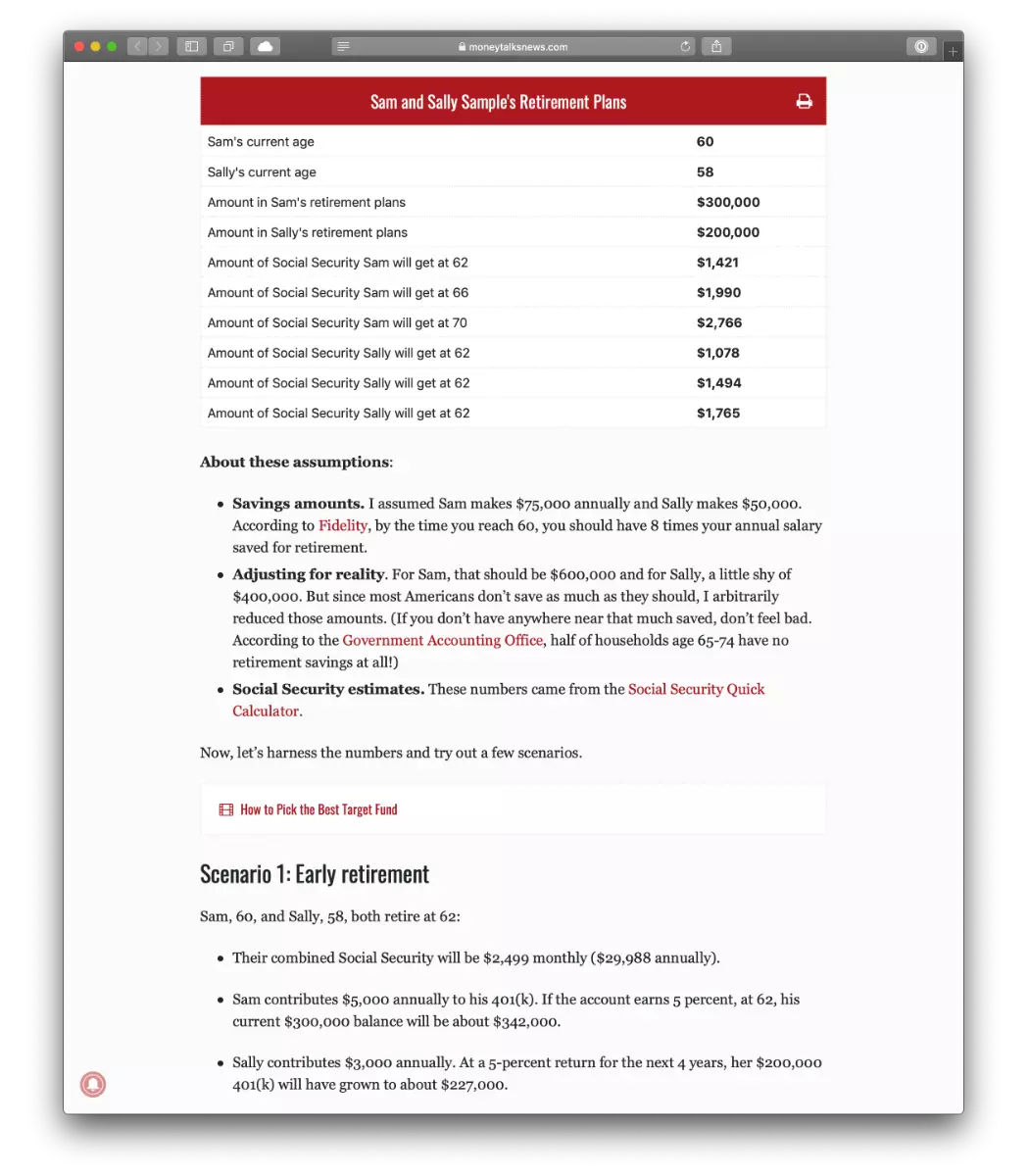 Capture d'écran du plan de dépenses en cours