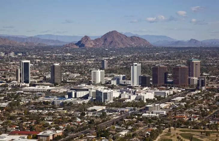 Flygfoto över Scottsdale Arizona