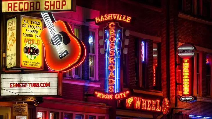 Nashville an der Nuecht.