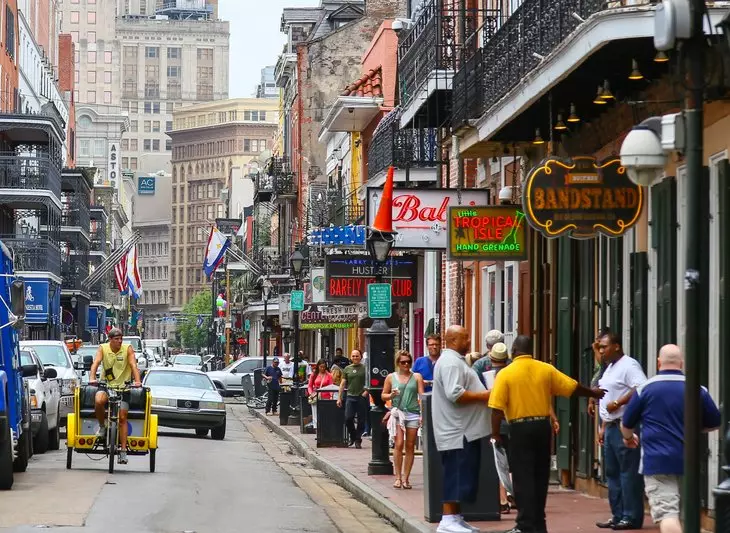 Straßenszene von New Orleans