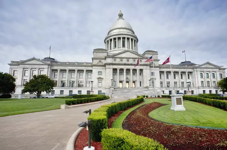 Kapitòl bilding nan Little Rock, Arkansas.