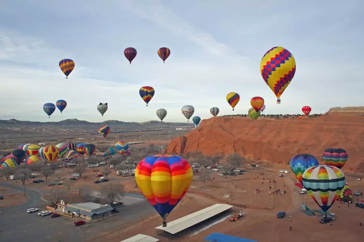 New Mexico'da sıcak hava balonları