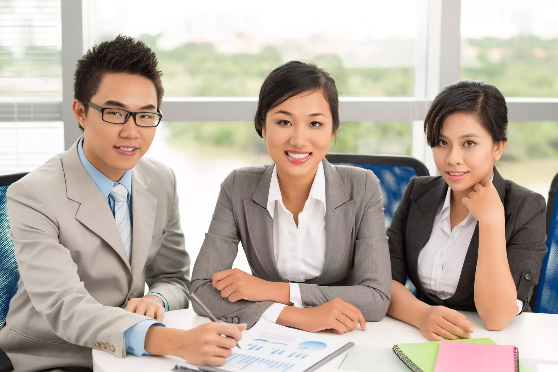 Trabalhadores de escritório