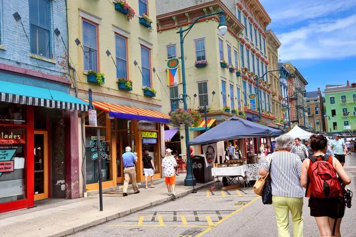 Pouliční scéna v Cincinnati, Ohio