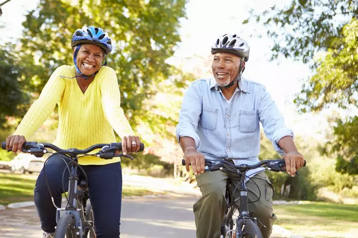 Senior Couple bisikileta Cycle african american black Elder