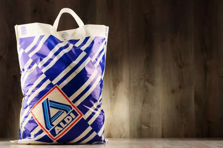 Tas belanja Aldi sekali pakai