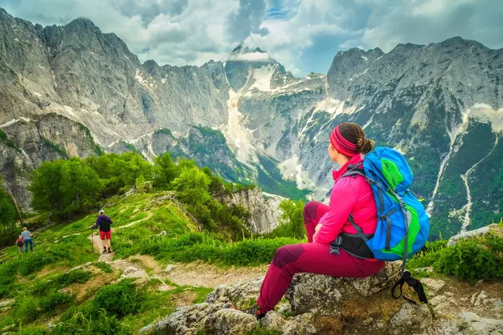 Mendaki di Julian Alps, Slovenia